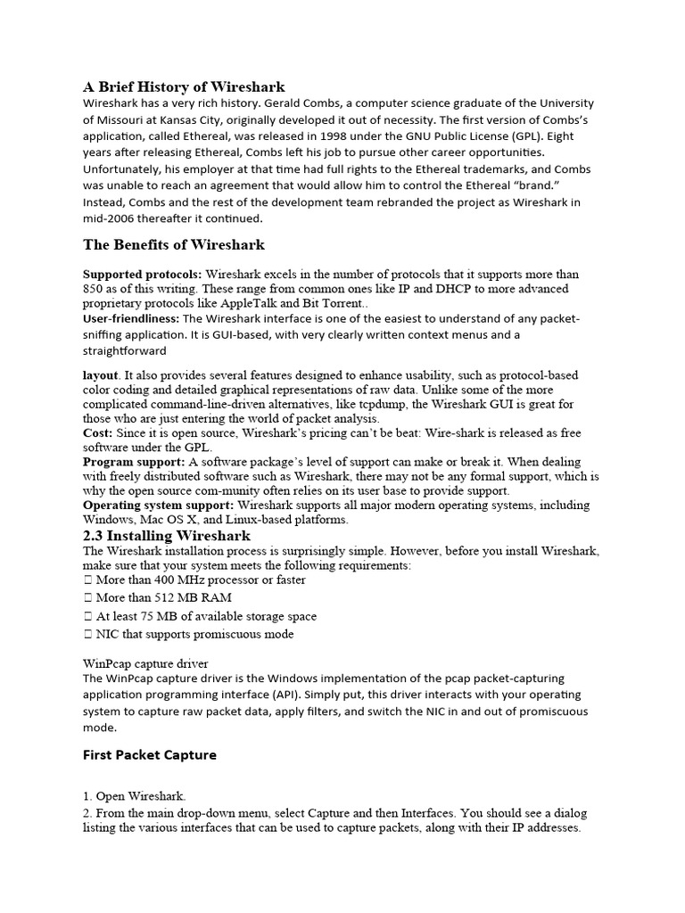 Wireshark | PDF | Computer Architecture | Computer Networking