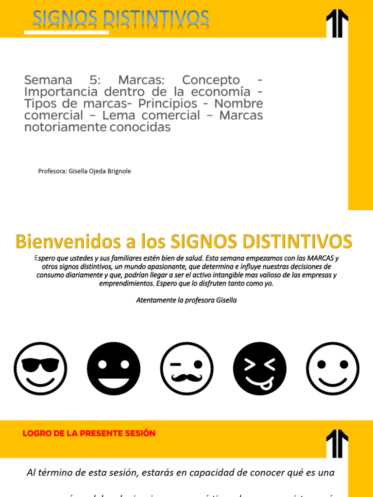 Semana 5 SIGNOS DISTINTIVOS 1 | PDF | Marca comercial | Marca