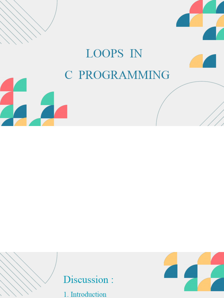 Loop in C Program | PDF | Control Flow | Theoretical Computer Science