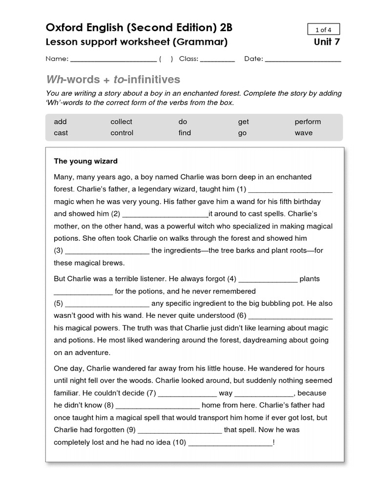 U7 - p78 - Lesson - Support - Grammar | PDF