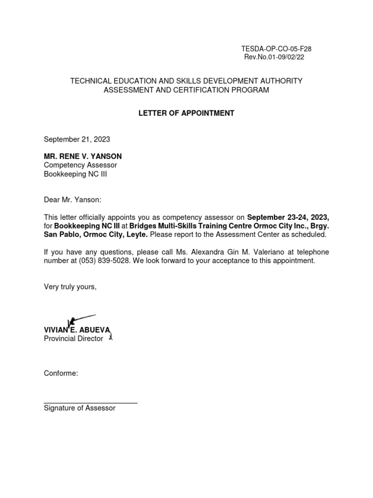 bmstci-letter-of-appointment-and-assignment-pdf-vocational