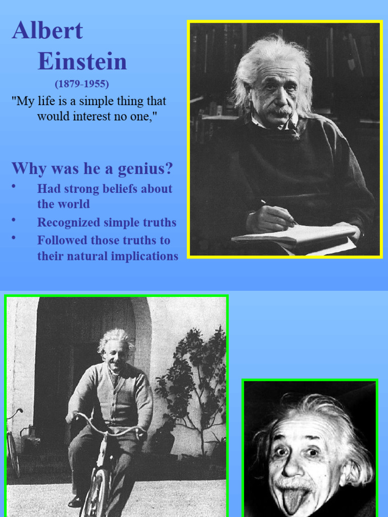 Albert Einstein: Why Was He A Genius? | PDF | General Relativity ...