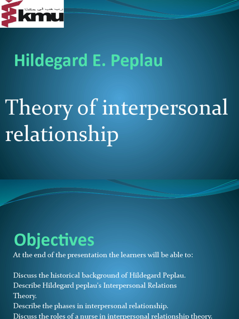 1 H.peplau, S Theory Presentation | Download Free PDF | Nursing | Behavioural Sciences