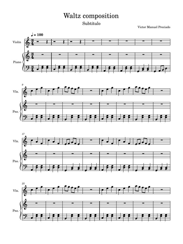 Waltz Composition | PDF