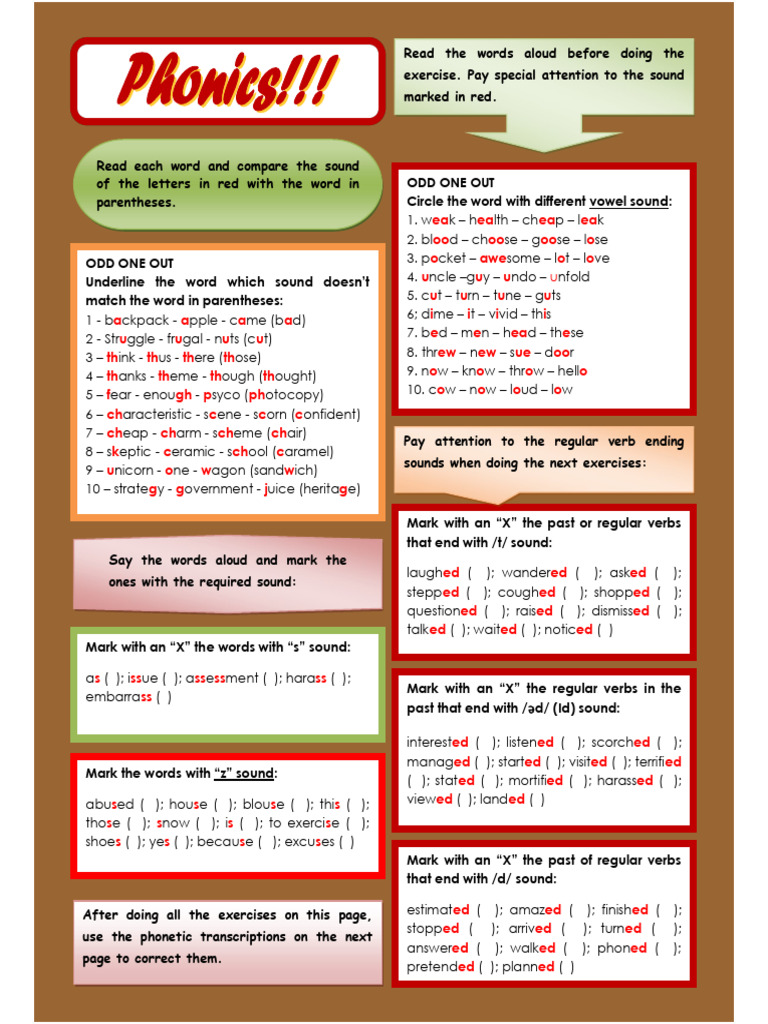 English Phonetics Exercise | PDF | Linguistics