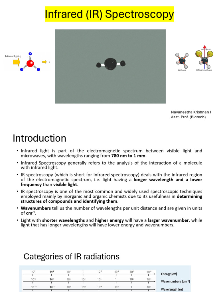 IR Spectros | PDF | Infrared Spectroscopy | Infrared