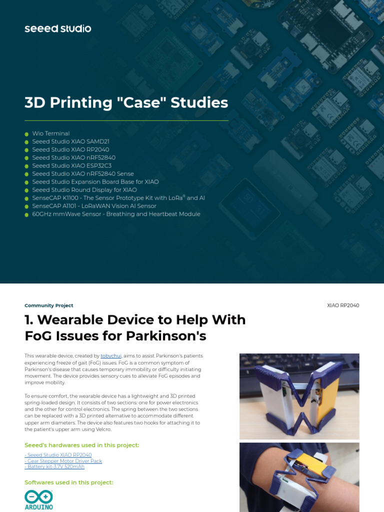 3d Printing Case Studies Pdf Wearable Technology Smartwatch