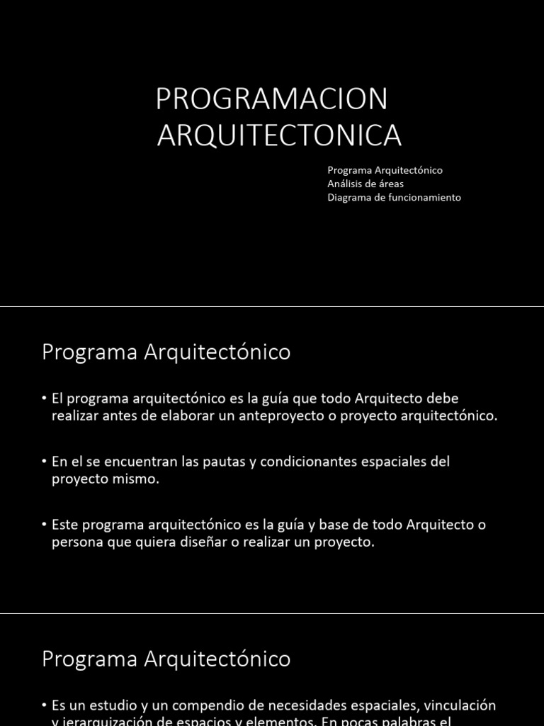 Programacion Arquitectonica | PDF