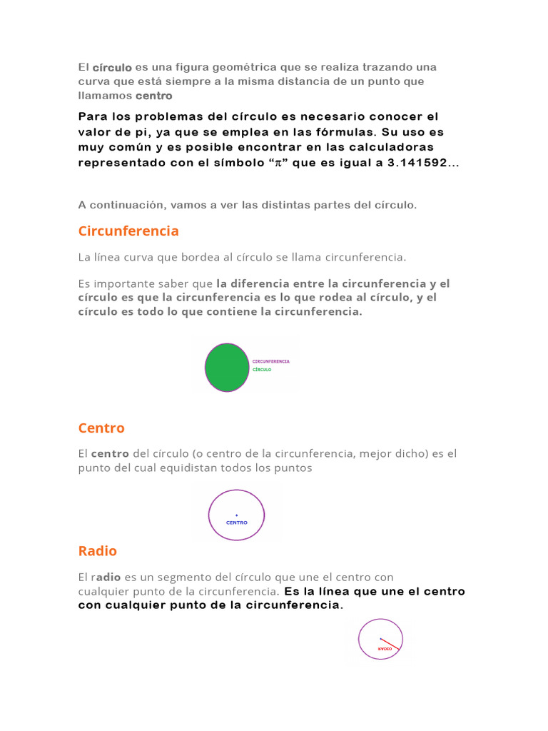 Cir Culo | PDF | Métodos y materiales de enseñanza