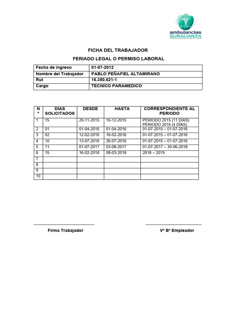 Ficha Peñafiel | PDF