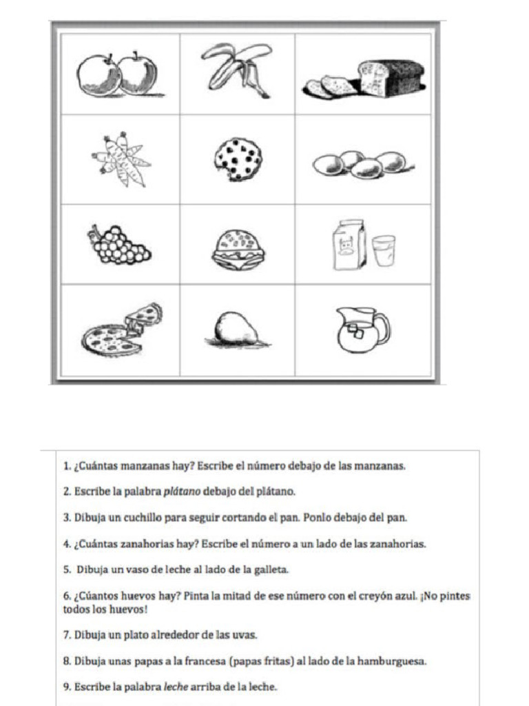 Comprension Auditiva de Ordenes | PDF