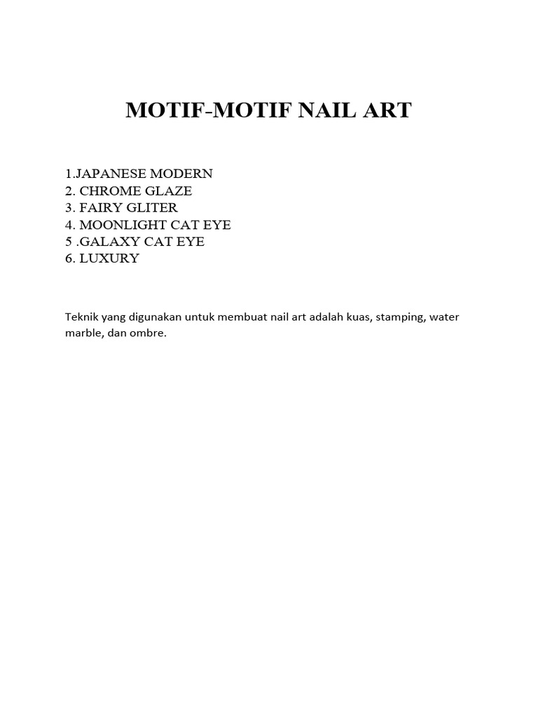 Modul Nail Art | PDF