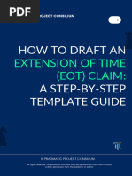 EoT Claim Template For Contractors | PDF | Business