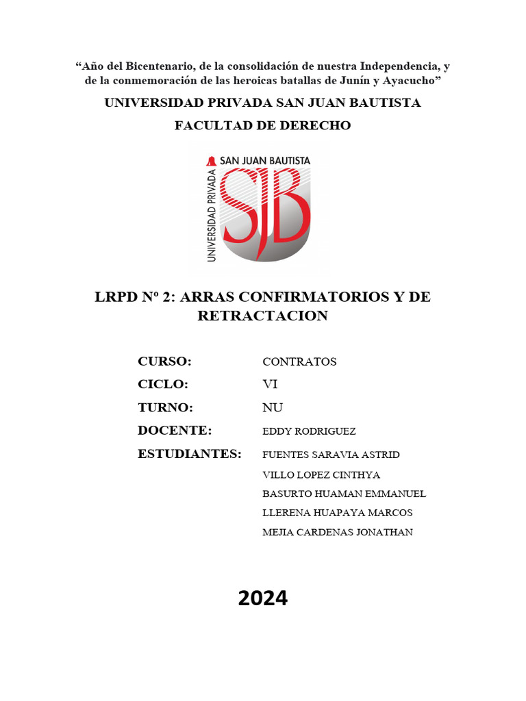 LRPD #2 de Contratos | PDF | Pago inicial | Daños y perjuicios