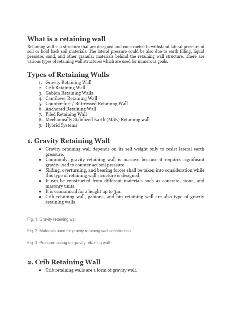 Retaining wall | PDF | Structural Engineering | Building Materials