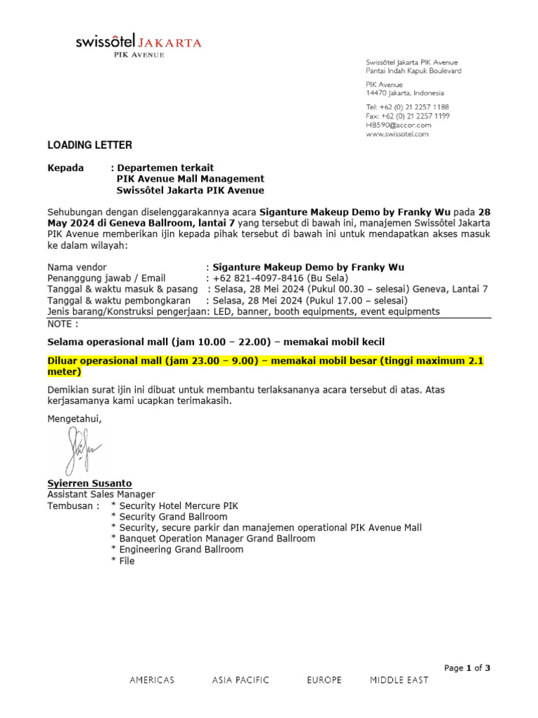 Loading Letter For Signature Makeup Demo by Franky Wu, 28 May 2024 | PDF