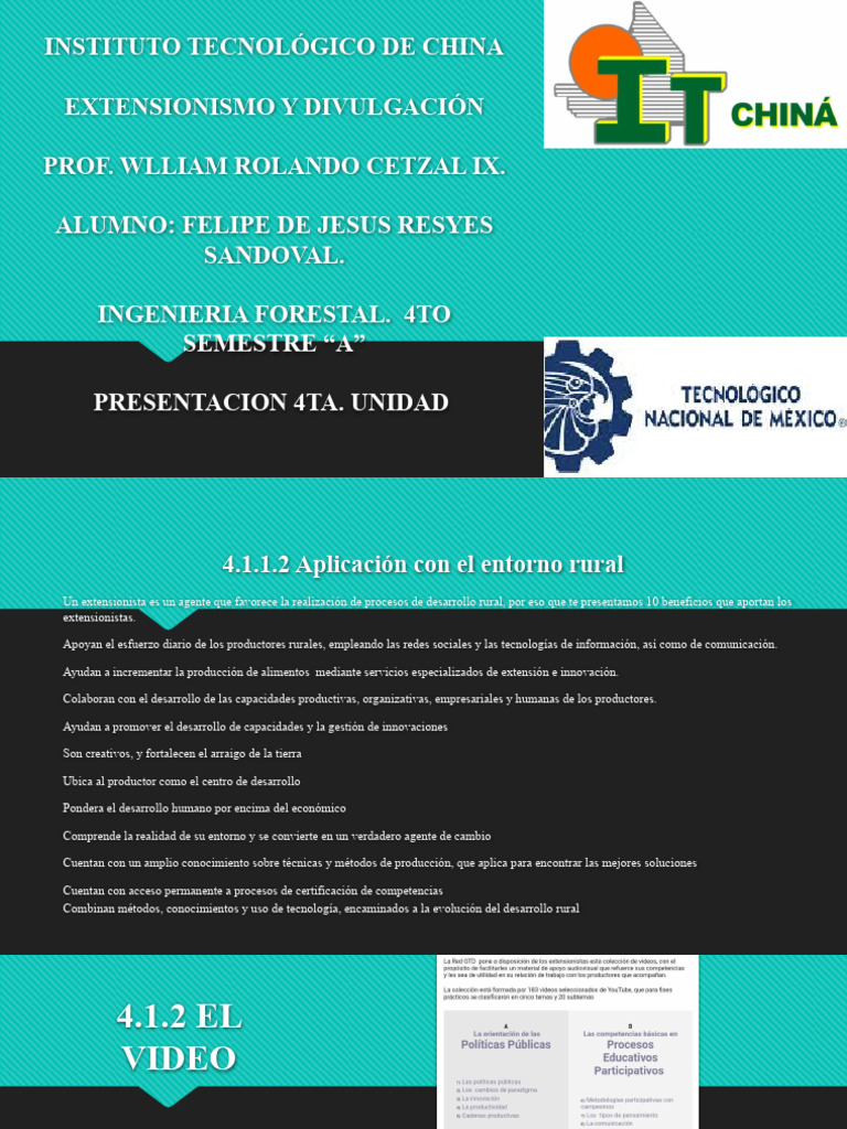 Presentación Unidad 4 Ext. Div. Felipe de Jesus Reyes Sandoval | PDF