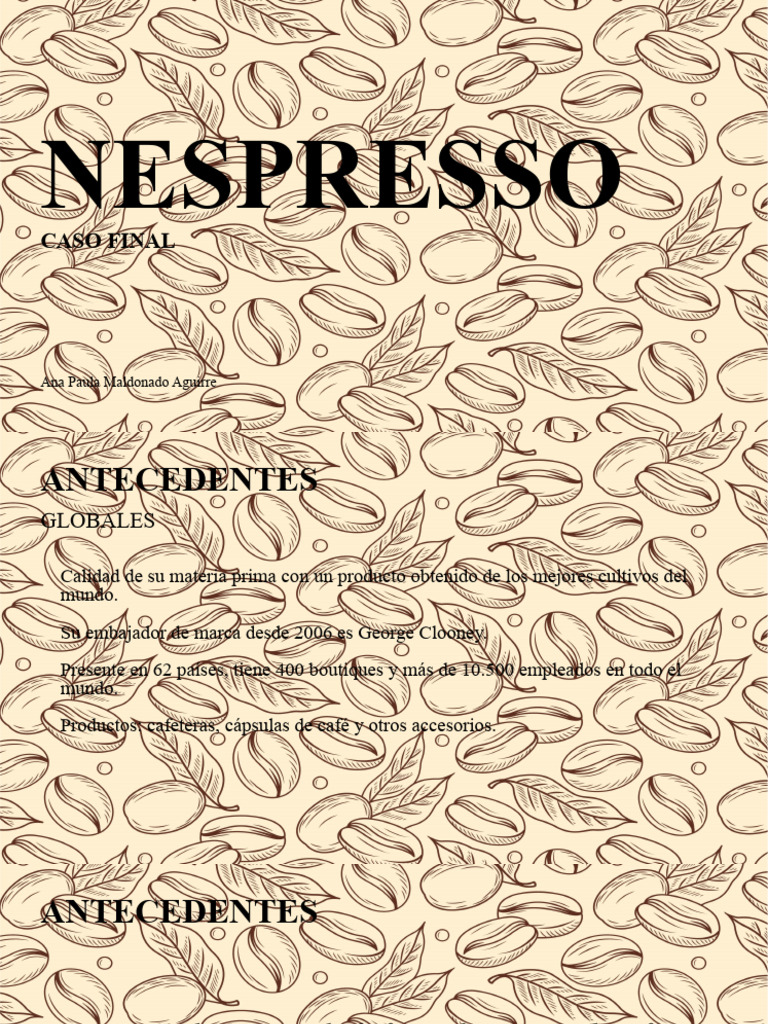 Caso Nespresso | PDF | Posicionamiento en buscadores | Marketing de motores de búsqueda