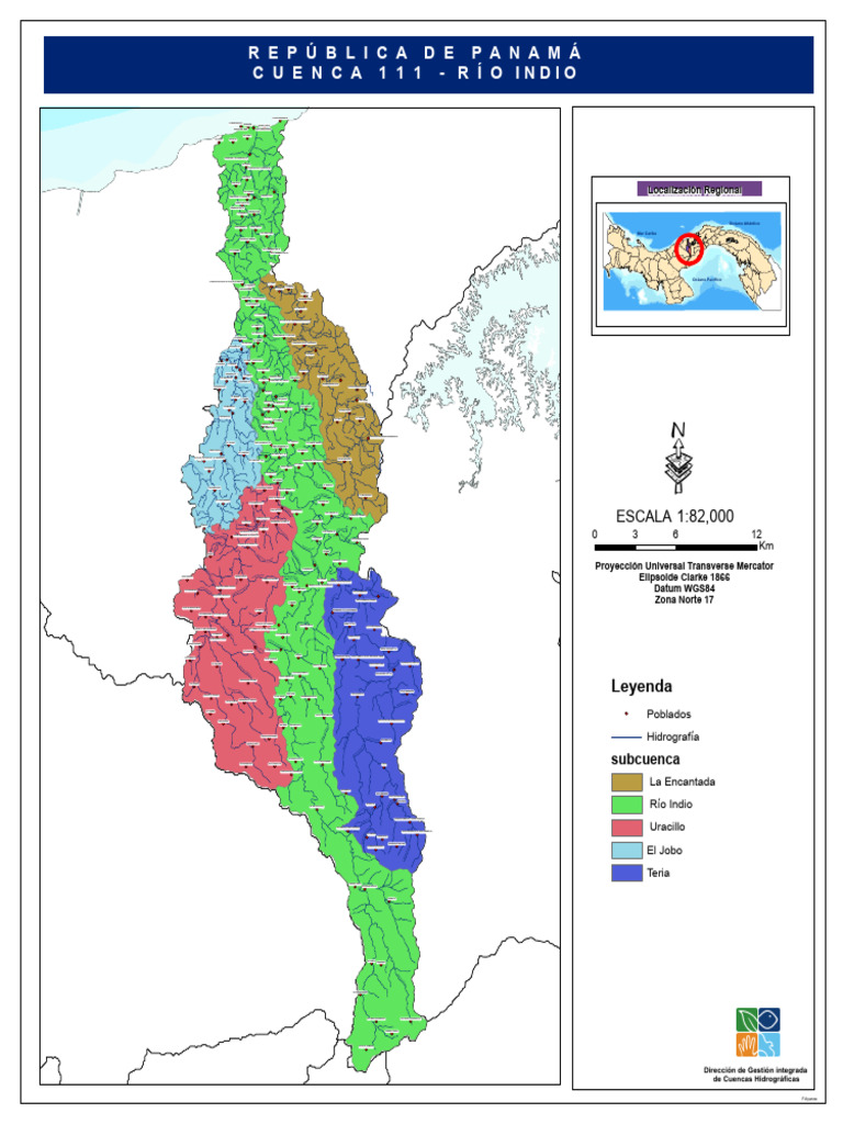 Mapa Cuenca 111 Rio Indio Subcuencas | PDF