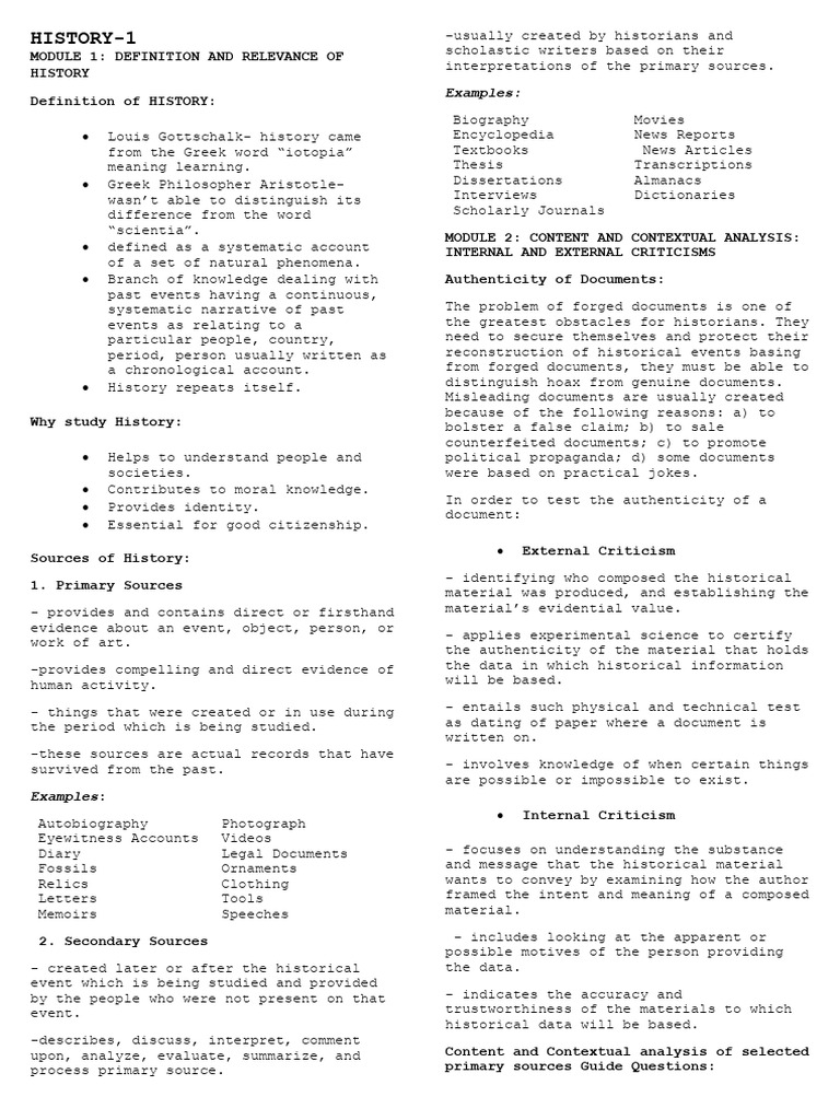 Module 1 and 2 | PDF | Primary Sources | Data
