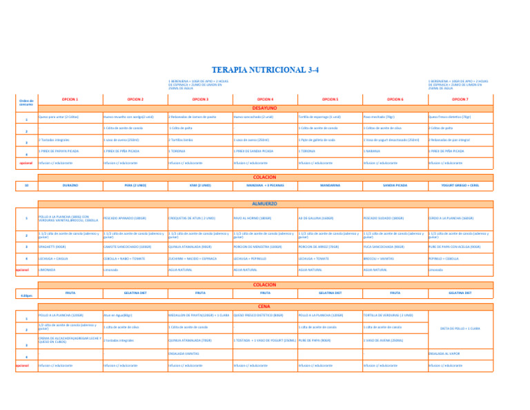 Terapia 3-4 Modf | PDF | Cocinando | Cocina occidental