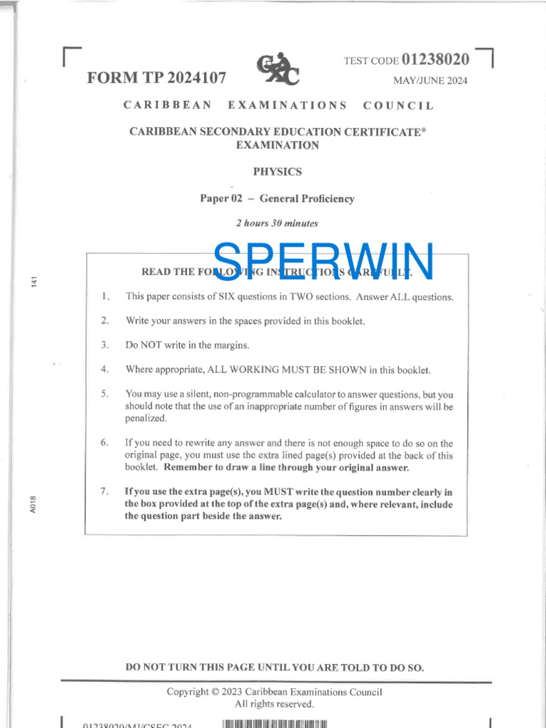 May 2024 P2 Solutions | PDF | Radionuclide | Physical Sciences