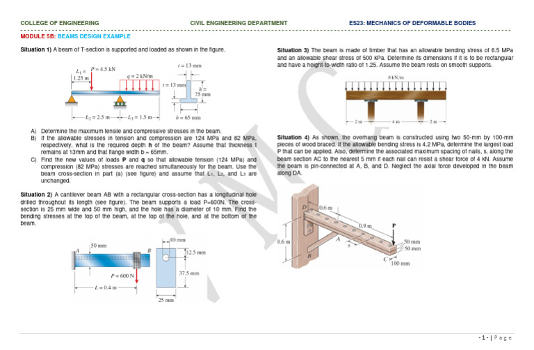 DESIGN-EXAMPLE | PDF | Beam (Structure) | Stress (Mechanics)
