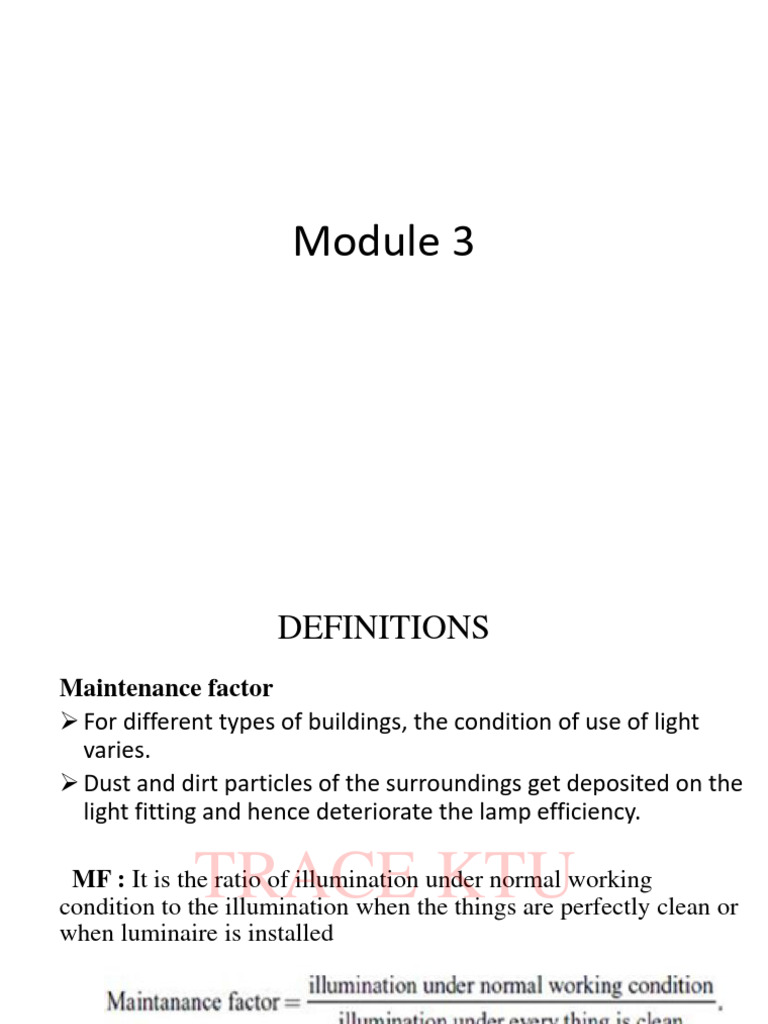 'Illumination Module 3.Pptx' | PDF | Lighting | Light