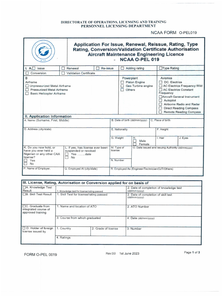Ncaa Latest Forms 2 | PDF