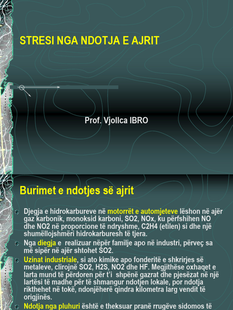 Stresi Nga Ndotja e Ajrit | PDF