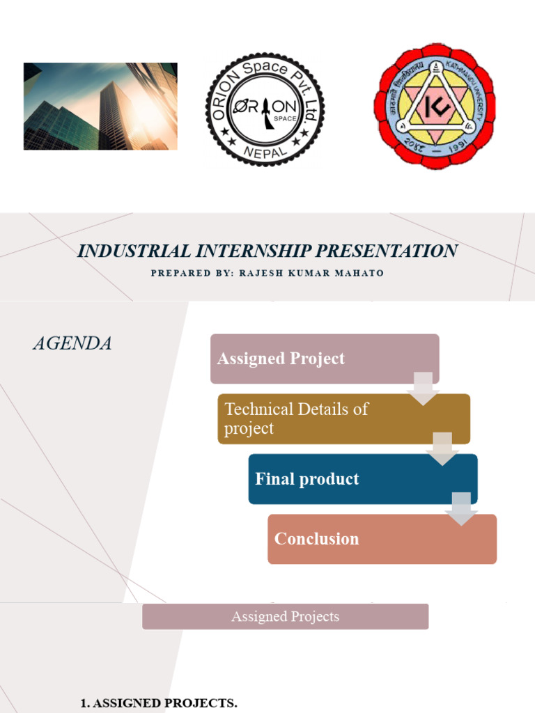 Industrial Internship Presentation | PDF | Computer Network | Ethernet