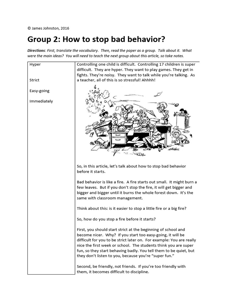 How Stop Bad Behavior | PDF | Self-Improvement | Lifestyle