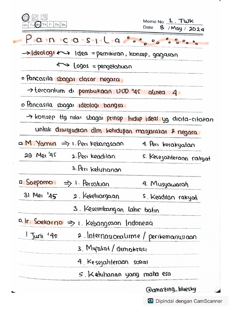 CTTN Rngkuman TWK - Pancasila | PDF