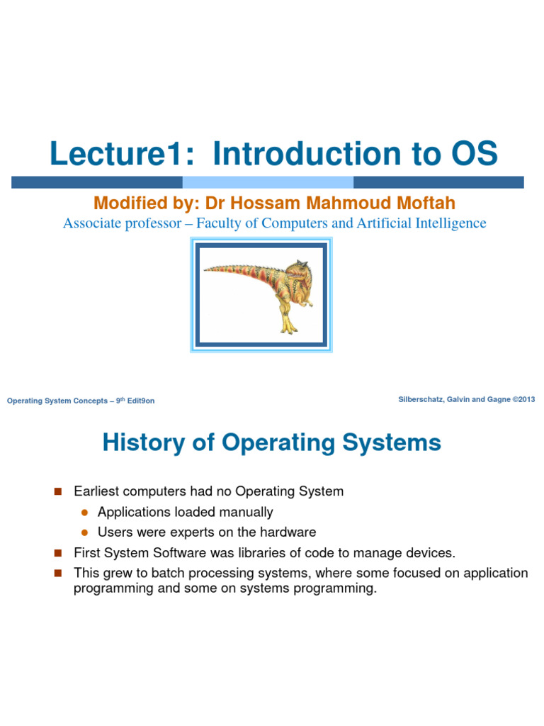 Operating System Concepts - 9th Edit9on | PDF | Operating System | Booting