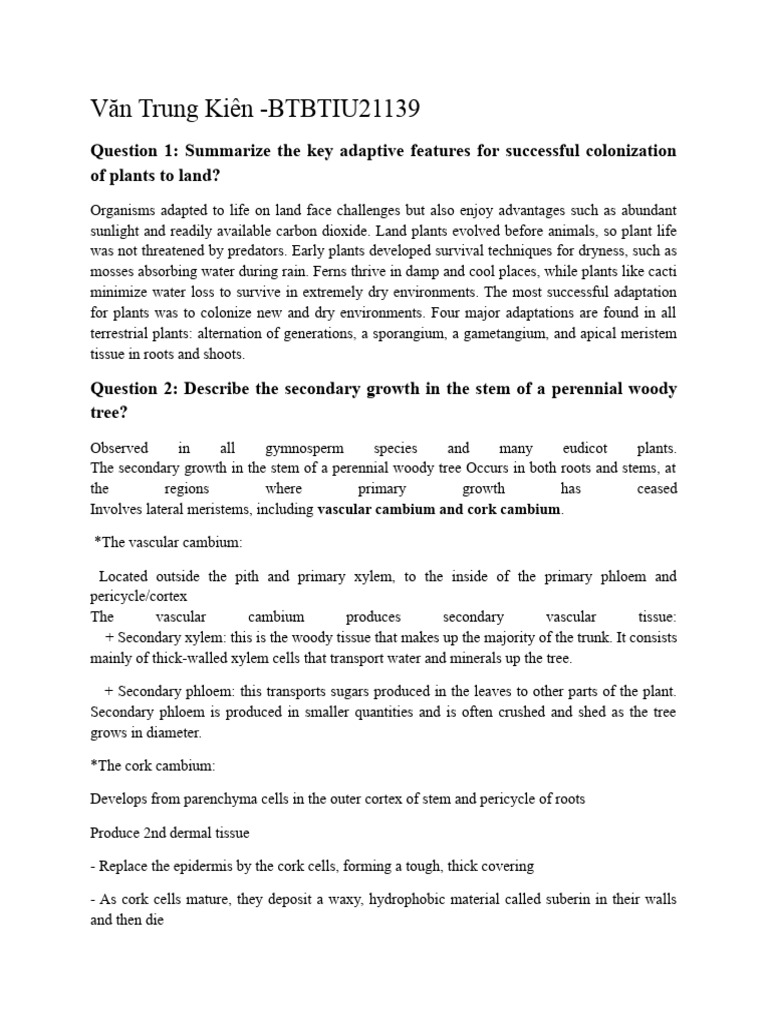 Review Plant Science | PDF | Plant Stem | Plants