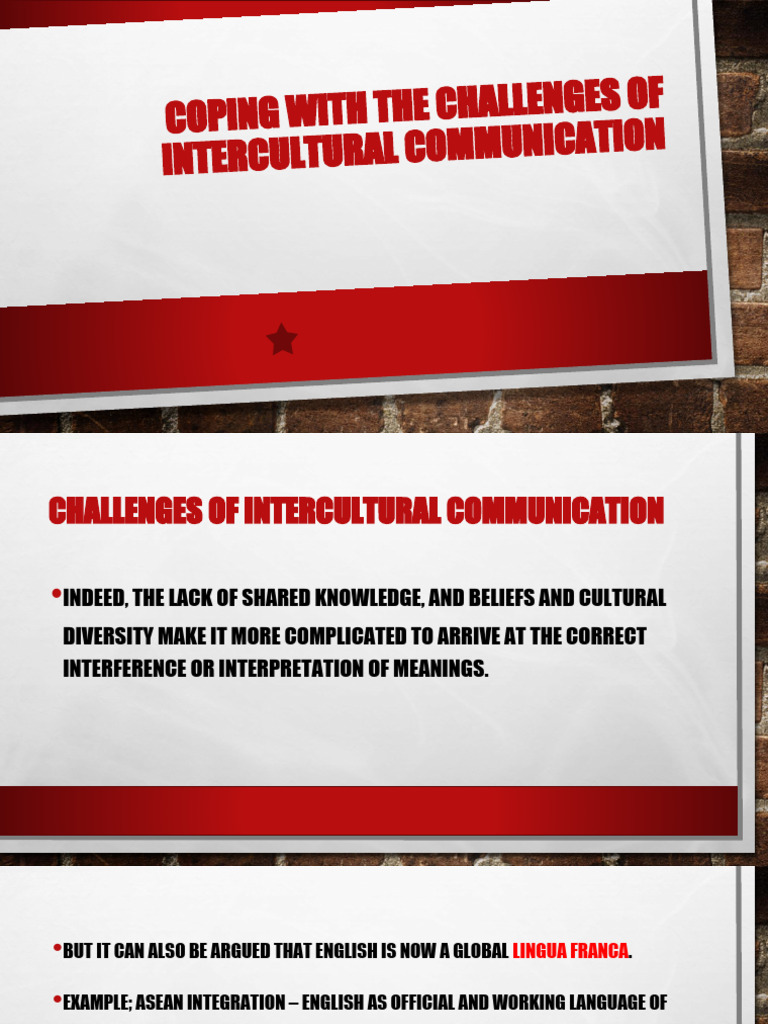 2topic 7 Coping With The Challenges of Intercultural Communication ...