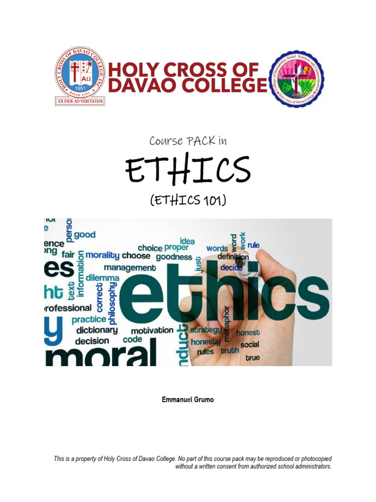 Ethics Course Pack | PDF | Natural Law | Morality