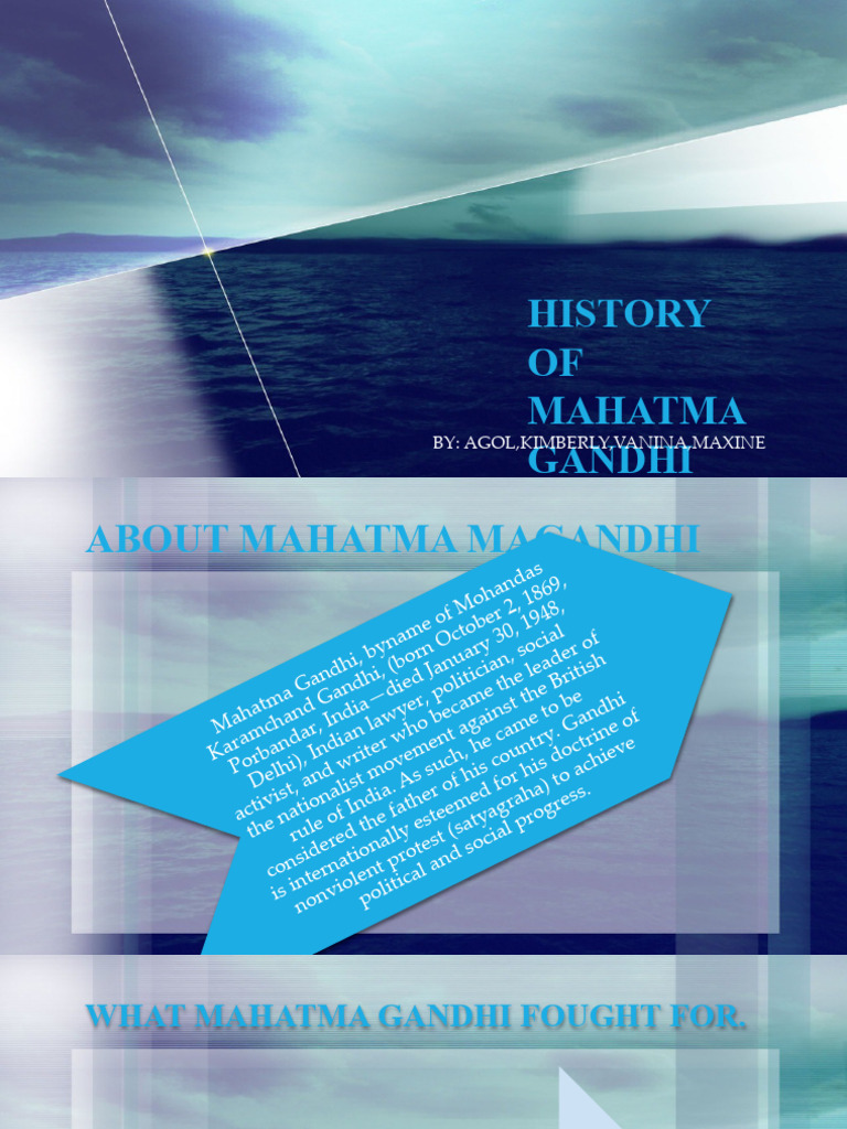 History of Mahatma Gandhi | PDF | Mahatma Gandhi