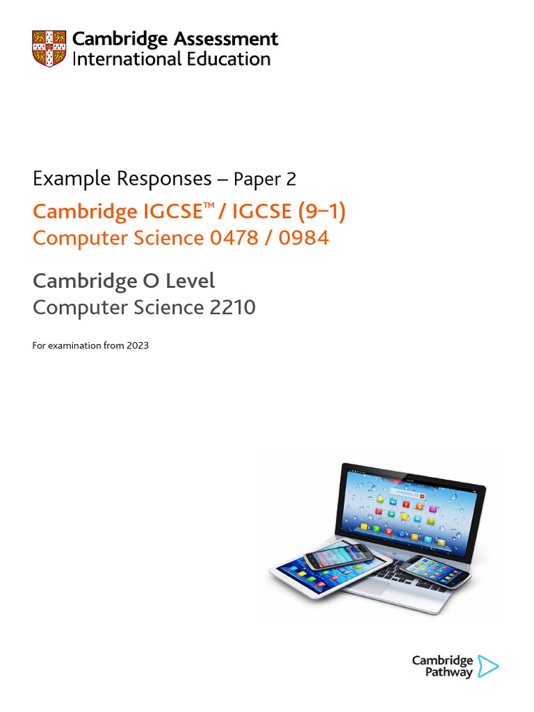 2210 Example Candidate Responses Paper 2 (For Examination From 2023 ...