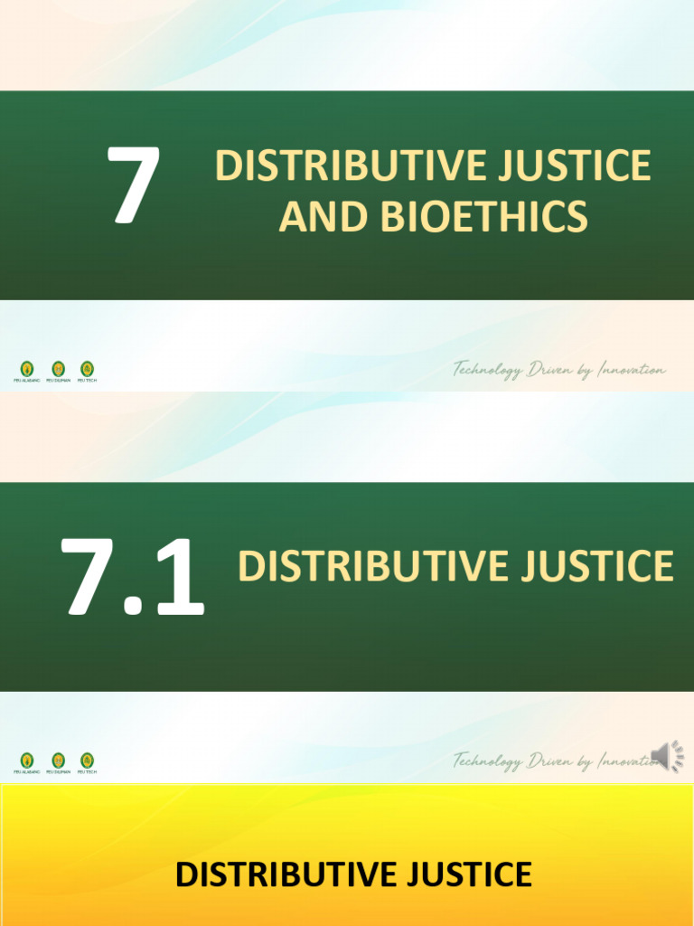 Distributive Justice in Bioethics | PDF | Justice | Crime & Violence