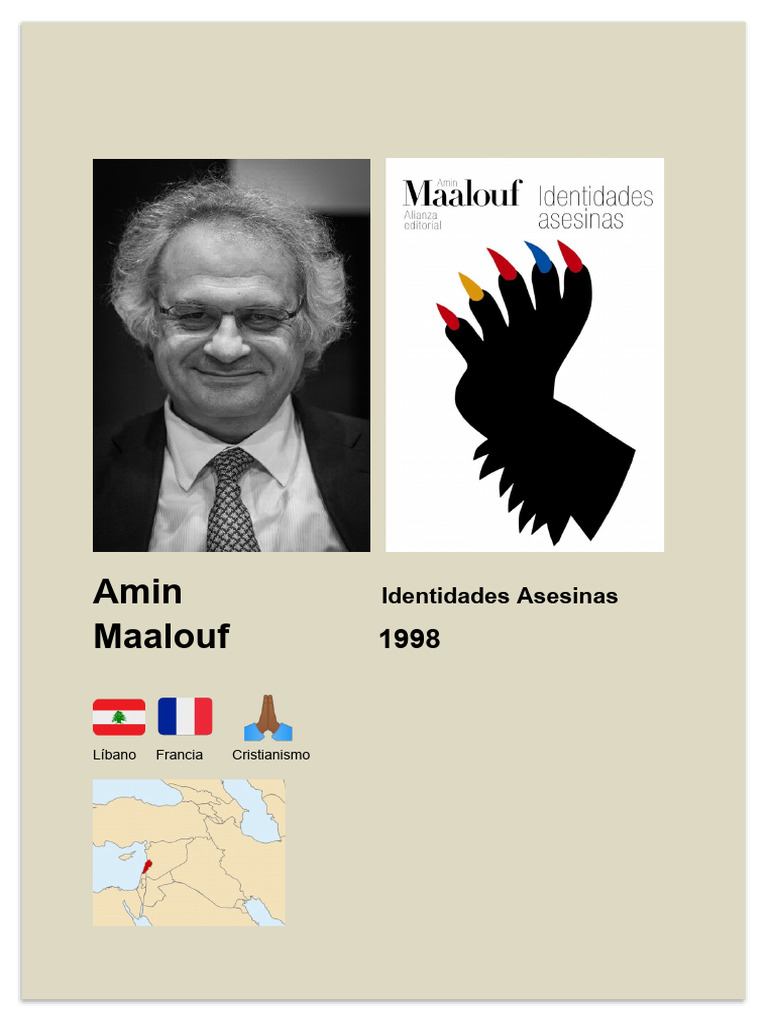 Identidades Asesinas de Amin Maalouf | PDF | Globalización | Mundo ...