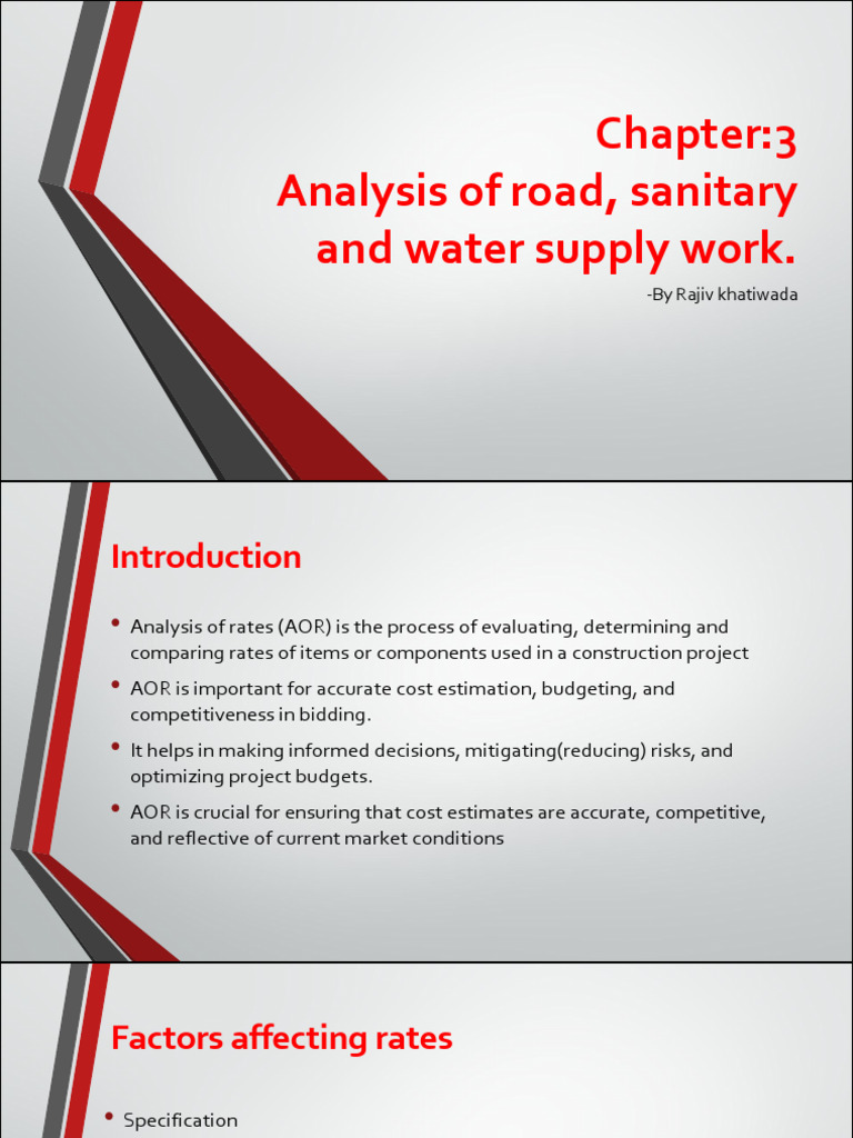 Chapter 3 Analysis of Rate | PDF | Labour Economics | Expense Chapter 3 Analysis of Rate | PDF | Labour Economics | Expense