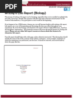 Biology Lab Report Matriculation | PDF | Experiment