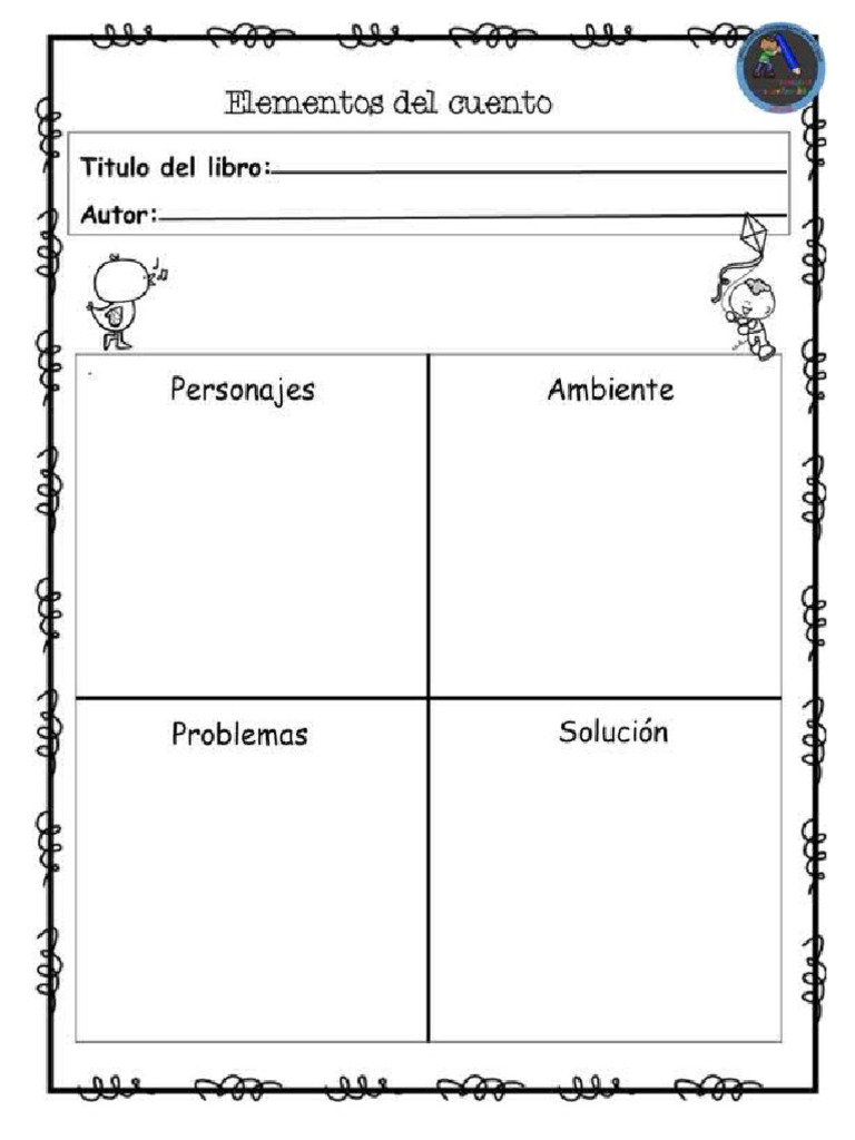 Plantilla de Elementos Del Cuento | PDF