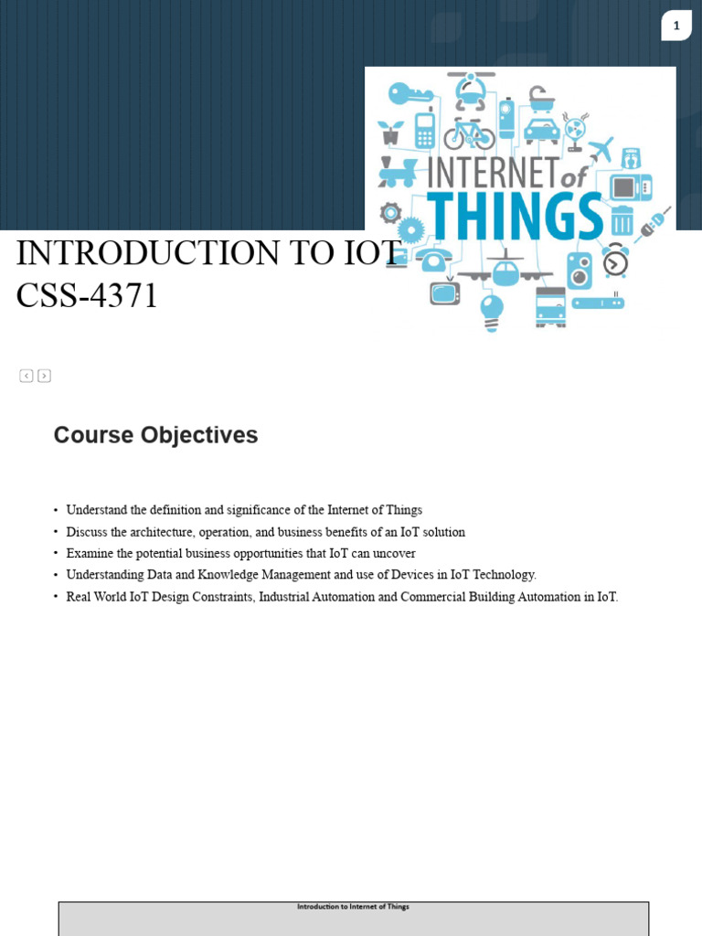 Lecture 1 (IoT) | Download Free PDF | Internet Of Things | Internet