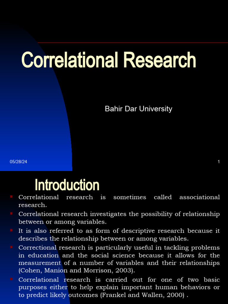 Correlational Research | PDF | Dependent And Independent Variables | Linear Regression