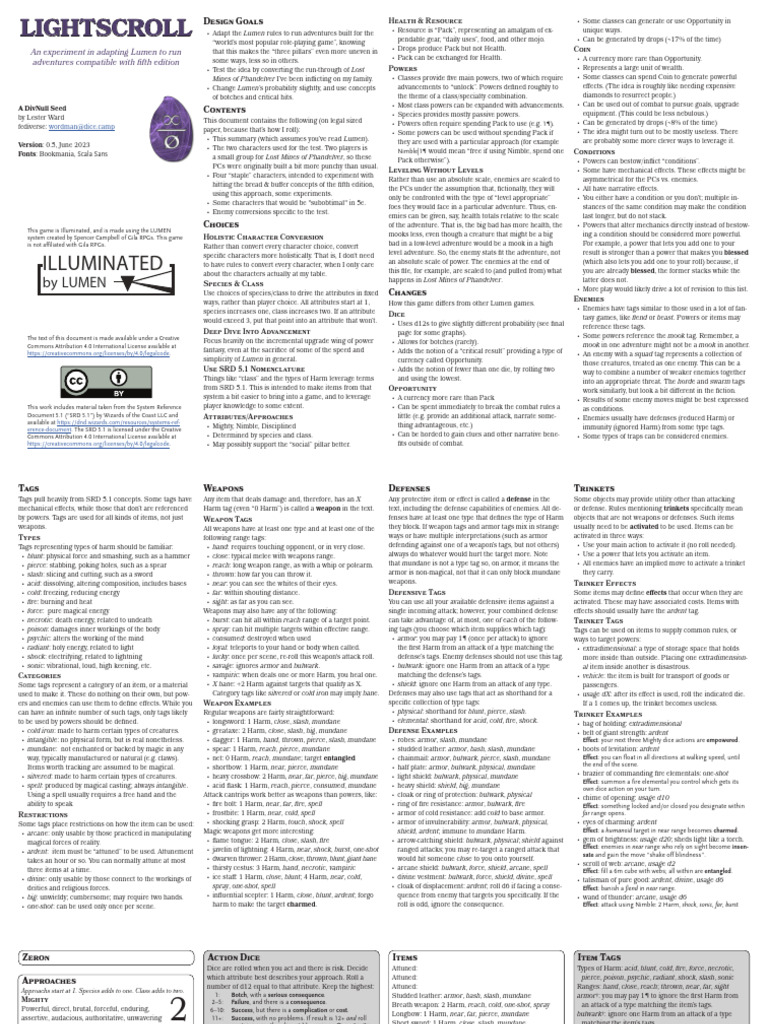 Adapting Lumen for 5E Adventures | PDF | Armour