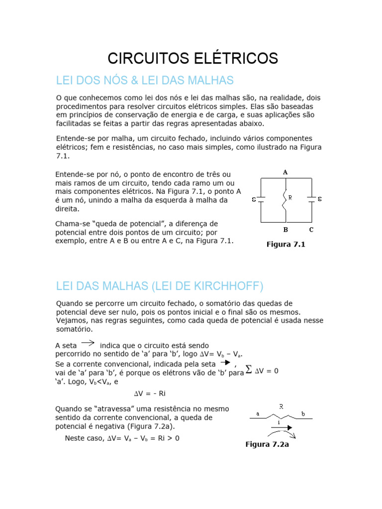 Circuitos Eletricos | PDF | Rede elétrica | Capacitor