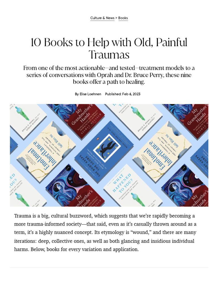 Help With Old, Painful Traumas | PDF | Psychological Trauma | Psychotherapy