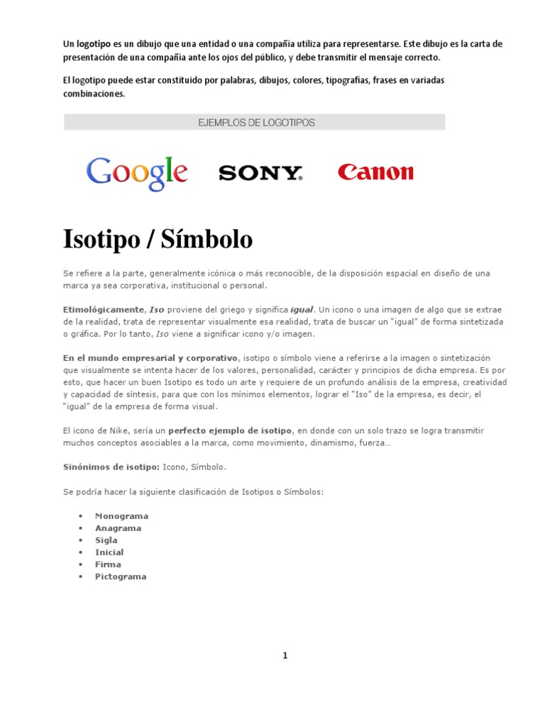 Que Es Un Logotipo | PDF | Los símbolos | Marca